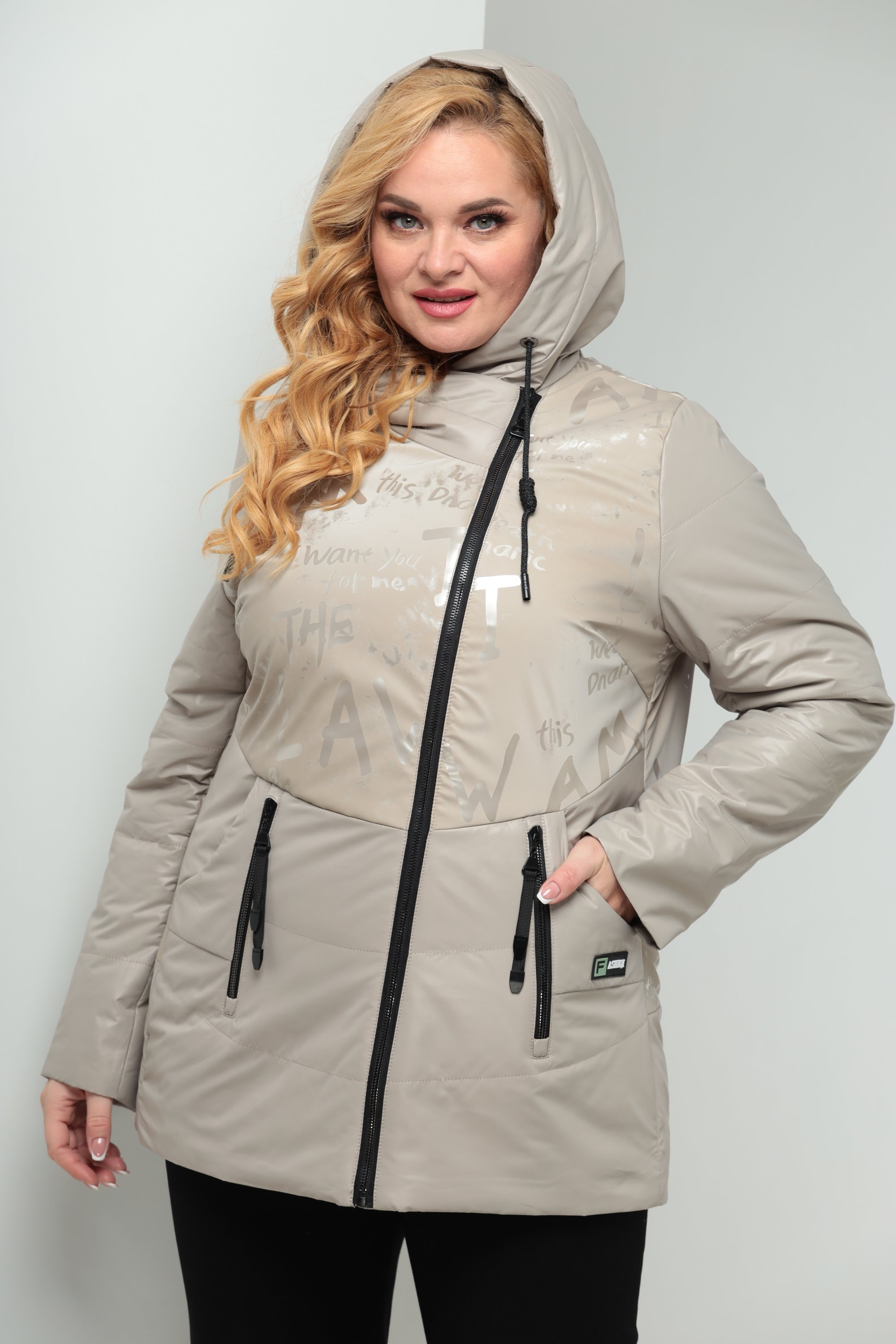 Куртка 2050 молочный Shetti купить в интернет магазине Велесмода